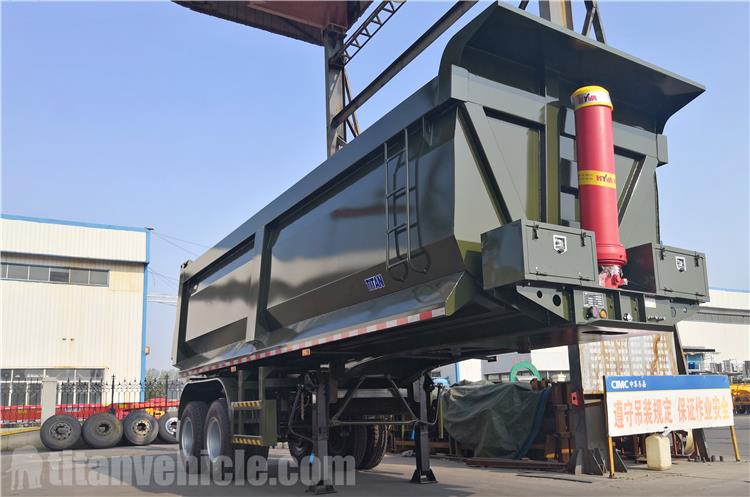 2 Axle 30CBM Semi Tipper Trailer will be export to Burkina Faso