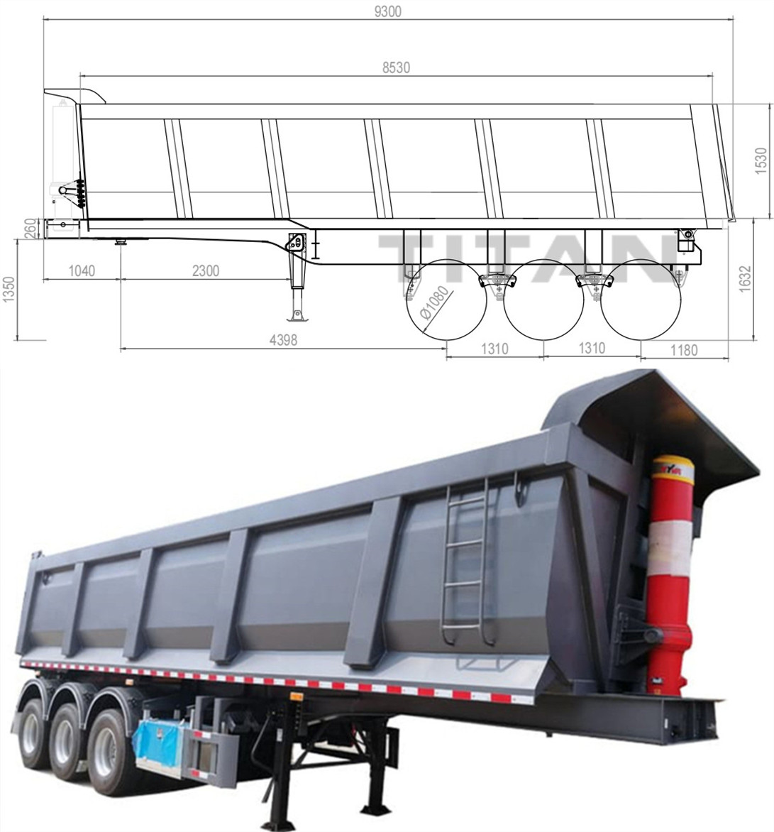 semi trailer dimensions 丨 semi trailer length width 丨flatbed semi ...