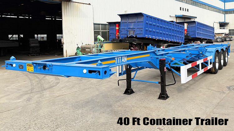 Tri Axle Chassis | 40 Foot Shipping Container Trailer for Sale in Guam