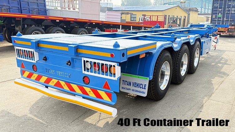 Tri Axle Chassis | 40 Foot Shipping Container Trailer for Sale in Guam