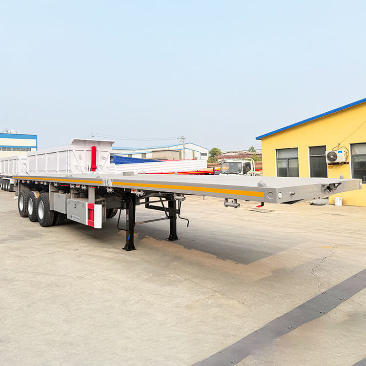 Titan 40 Feet Semi Flatbed Trailer for Sale Cost in Georgetown Guyana